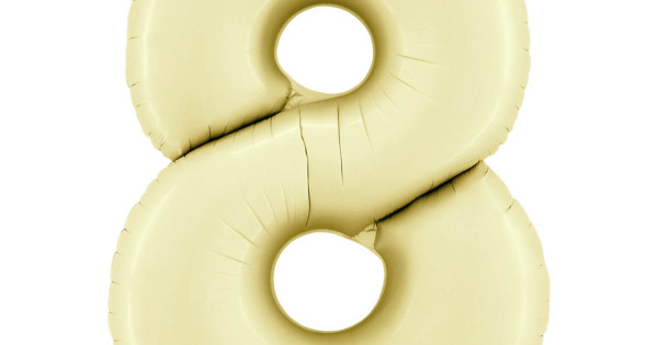 Palloncini Mylar Numero 8 Maxi - Colori Satinati (40 Pollici)